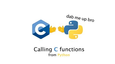 calling c functions from python youtube