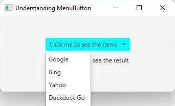 How To Use The JavaFX MenuButton 100 Perfect Tutorial