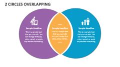 2 Circles Overlapping PowerPoint Presentation Slides PPT Template