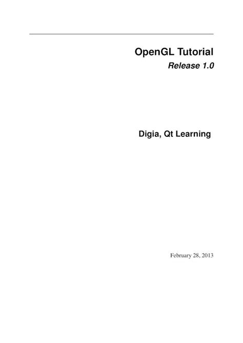 pdf opengl tutorial learning developerguides
