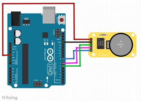 How To Simply Use Ds1302 Rtc Module With Arduino Board And Lcd Screen Surtr Technology