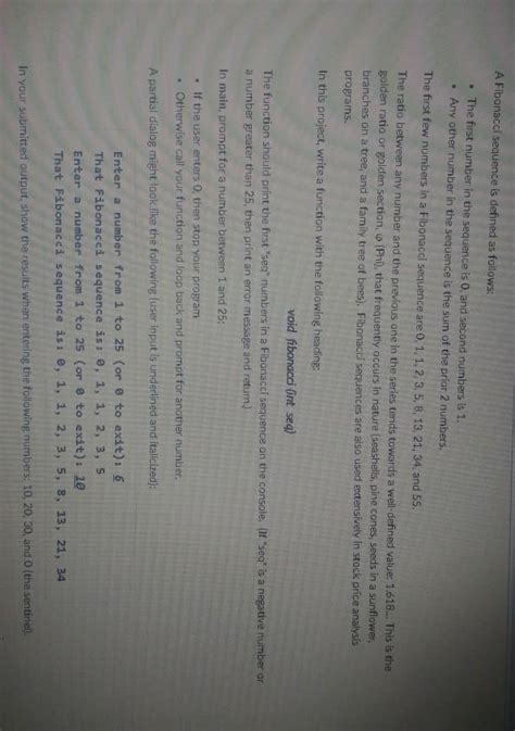 solved a fibonacci sequence is defined as follows the