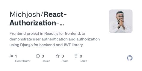GitHub Michjosh React Authorization Authentication Frontend Project