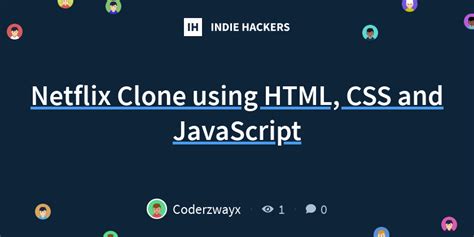 netflix clone using html css and javascript