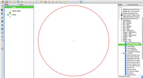 Resuelta qgis Dibujar puntos alrededor de un círculo en