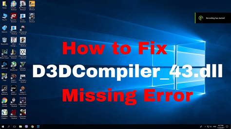 How To Fix D3DCompiler 43 Dll Missing Error Windows 10 GTA 5 BENISNOUS