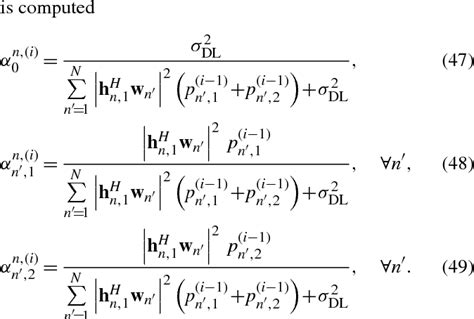 table 1 from power control for sum spectral efficiency optimization in mimo noma systems with