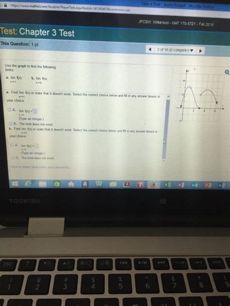 solved use the graph to find the following limits lim x