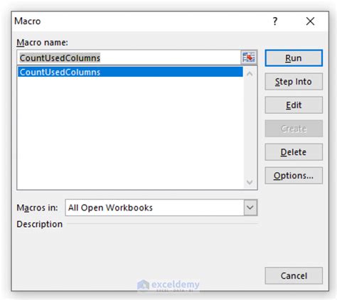 Excel VBA Count Columns With Data 2 Examples ExcelDemy