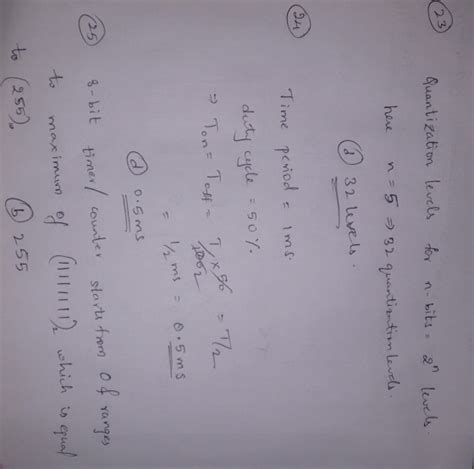 23 the number of quantization levels of a 5 bit analog to digital converter is homeworklib