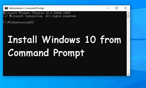 Install Windows 10 Using Command Prompt 2 Methods