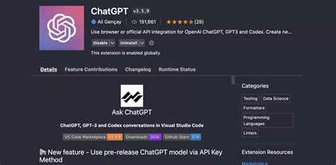 Extension ChatGPT How ChatGPT Was Integrated Into Visual Studio Code