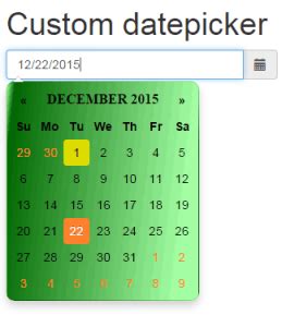Bootstrap Datepicker 8 Demos Date Range In Form Custom