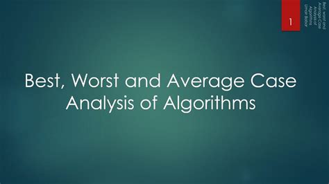 08 1 best worst and average case analysis of algorithms youtube