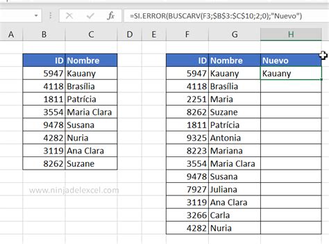 Comparar Dos Listas Usando BUSCARV En Excel Ninja Del Excel
