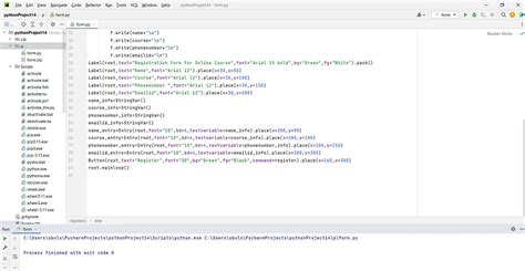Registration Form Using Python Niharika7