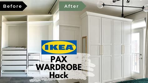 IKEA PAX Wardrobe Hack Make A Custom IKEA Closet Part 2 YouTube