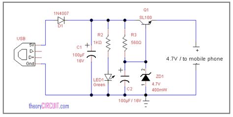 Usb Charging Circuit Diagram
