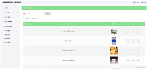 springboot毕设项目健康商城药品线上配送系统23uju（java vue mybatis maven mysql） java springboot医院健康商城 csdn博客