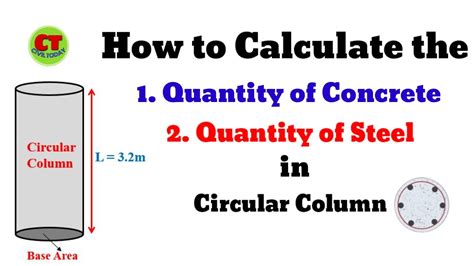 How To Calculate The Quantity Of Concrete Steel In Circular Column