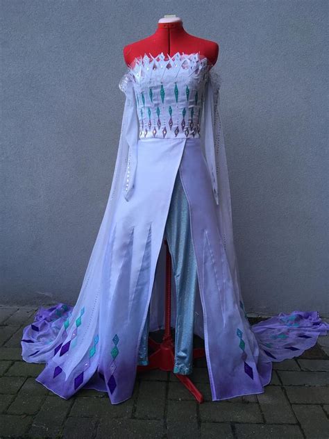 Elsa Frozen 2 Spirit Gown Disney Costume Cosplay Etsy 2 Spirited High Dresses Anna Frozen