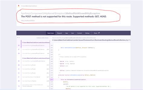 Php The POST Method Is Not Supported For This Route Supported