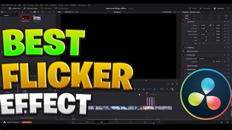How To Do The BEST Flicker Effect On DAVINCI RESOLVE Edit Like Yarn