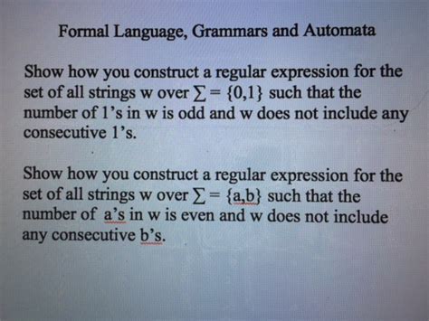 solved formal language grammars and automata show how you