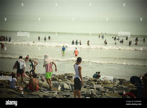 People Enjoying Sea Bath At Digha Sea Beach Midnapore West Bengal