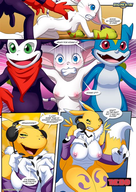 Rule 34 Anthro Big Breasts Comic Comic Page Dialogue Digihentai Digimon Digimon Species