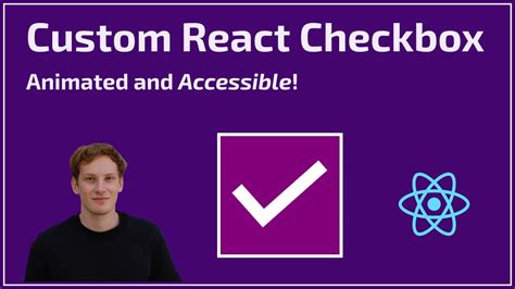 Custom Checkbox In React Animated And Accessible YouTube