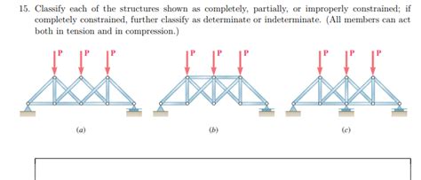 solved 15 classify each of the structures shown as