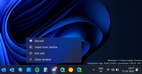 How To Enable An End Task Option On The Windows Taskbar