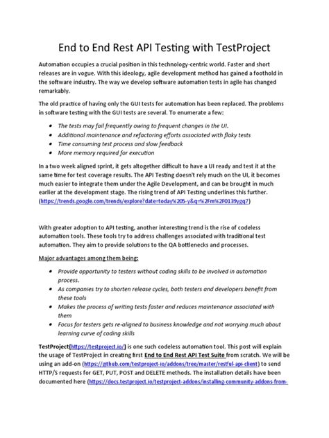 api testing with testproject kt pdf hypertext transfer protocol software testing