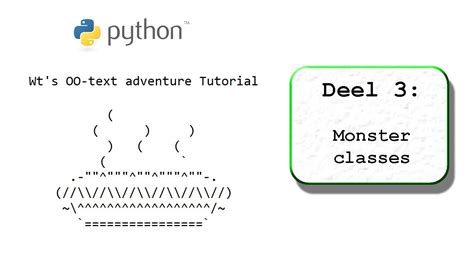 Python Object Georiënteerde Text RPG deel 3 Monster classes YouTube