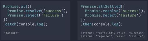 javascript differences between promise all and promise allsettled in js stack overflow