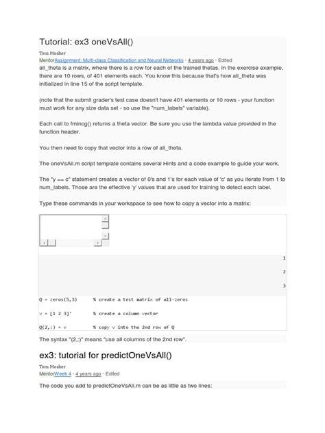 tutorial ex3 download free pdf matrix mathematics theoretical computer science