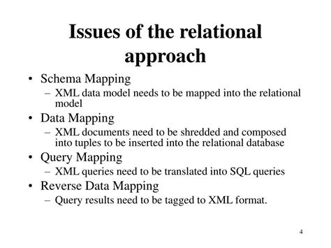 ppt xml to relational schema mapping algorithm odtdmap powerpoint presentation id 4050897