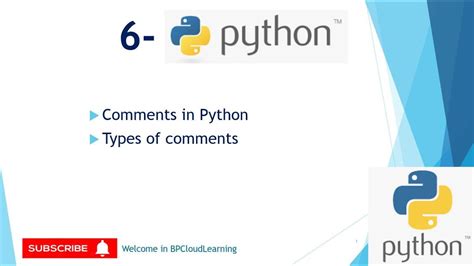 6 Comments In Python Types Of Comments In Python Comments In