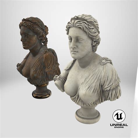 アフロディーテ胸像 1 3Dモデル 29 obj ma max fbx blend c4d gltf upk