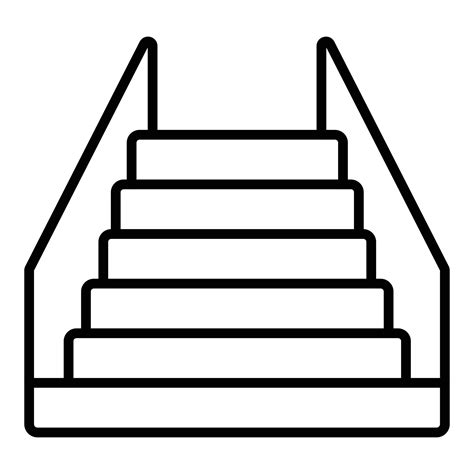 Stairs Icon Style Vector Art At Vecteezy