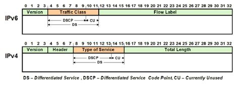 dscp field in the header of ipv6 and ipv4 packets download scientific diagram