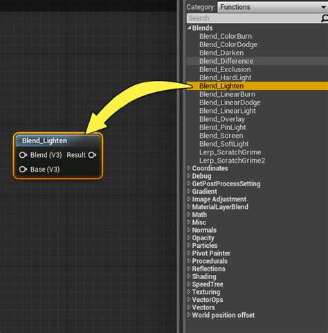 using material functions unreal engine documentation