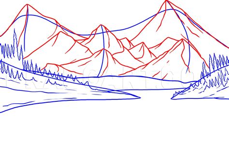 How To Draw A Lake Step By Step Drawing Guide By Dawn Dragoart