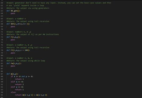 solved problem 2 recursion tail recursion and generators