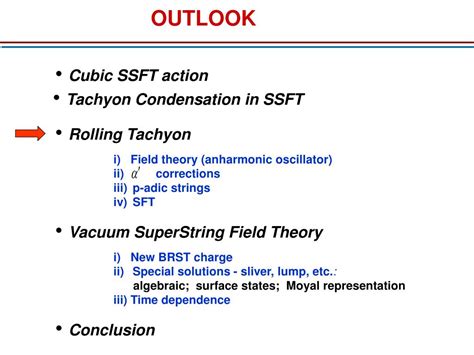 ppt rolling tachyon and vacuum superstring field theory powerpoint presentation id 1115385