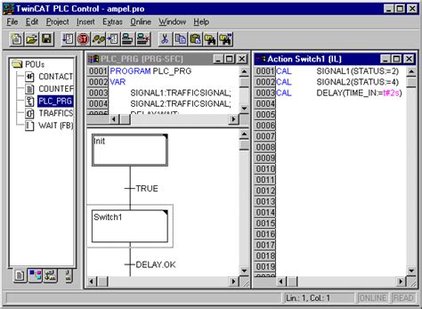 sequential function chart editor