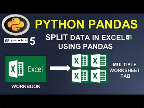 Python Pandas Tutorial Split Excel Data Into Worksheet By Column