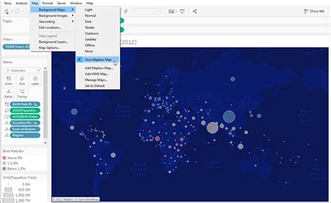 Use Mapbox Maps Tableau