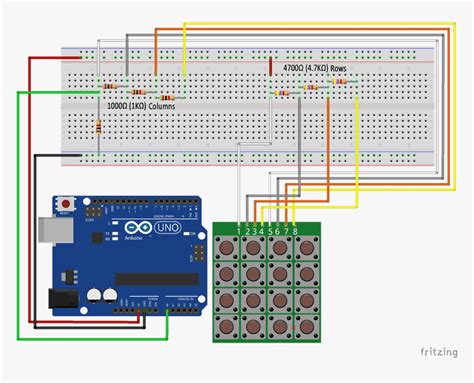 Arduino Keypad Tutorial 4x4 Keypad Schematic Arduino Arduino Vrogue